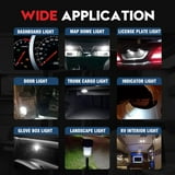 VEHICODE 194 168 2825 W5W LED Bulb White 158 161 192 2827 Mini 12V T10 ...