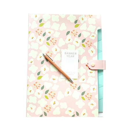 8-Pocket Plastic Expanding File Folders A4 Letter Size Snap Closure ...