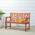 Malibu Outdoor Patio 4-foot Wood Garden Bench - Walmart.com