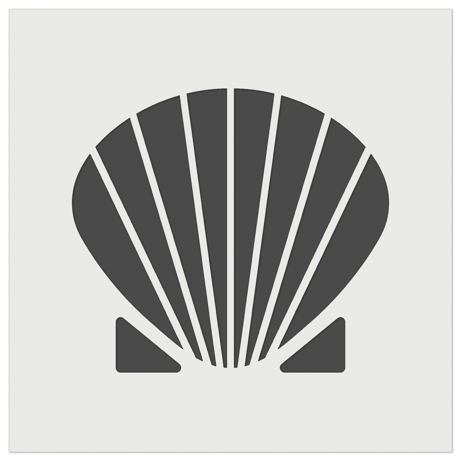 Clam Shell DIY Cookie Wall Craft Stencil - 7.0 Inch - Walmart.com