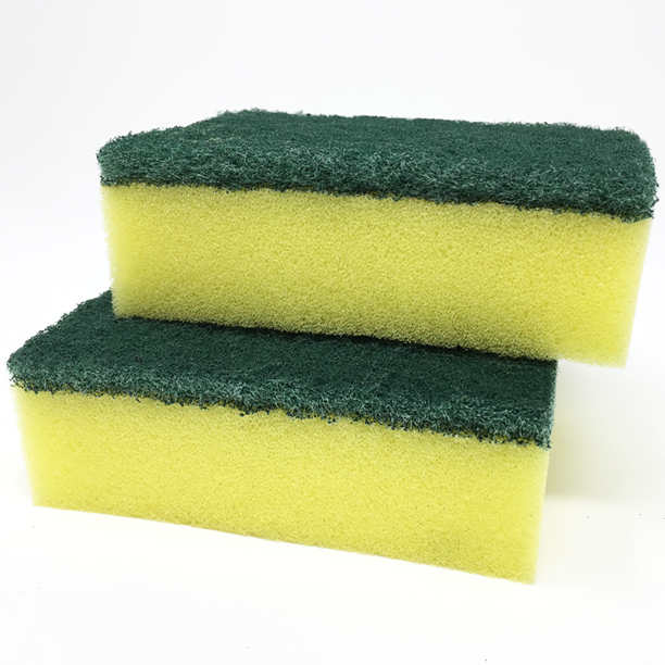 LOLA Pot Brite Scour N' Sponge, Dual Sided Fiber & Sponges Non-Scratch ...