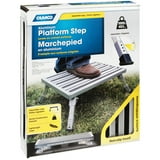 Camco Folding Aluminum Step Stool Platform, Adjustable Height for RV ...