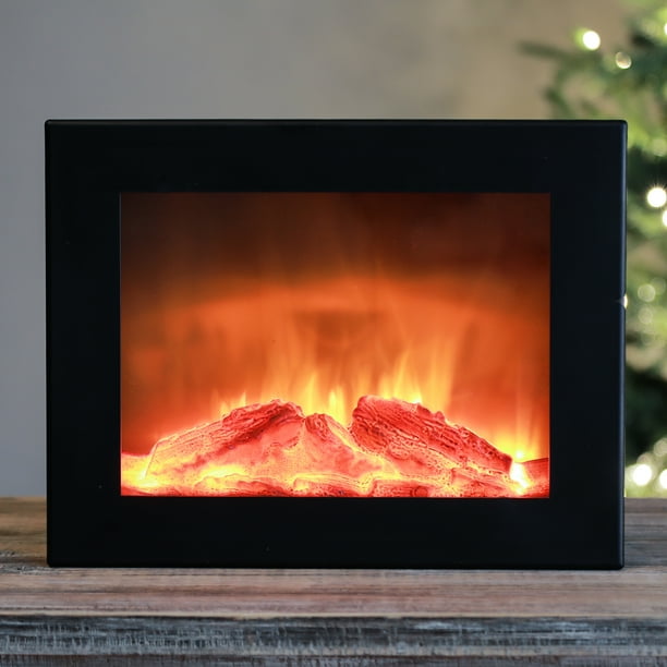 Medium Faux Fireplace LED Plaque - Walmart.com