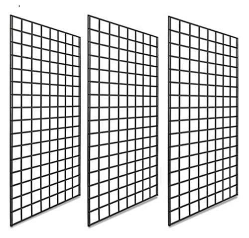 Gridwall Panels 2'W x 4'H | Black 3pk - Walmart.com