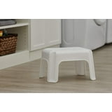 Rubbermaid Durable Plastic Sturdy 1-Step Stool, White - Walmart.com