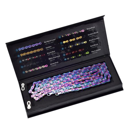 Mountain Bike Chain Road Bike Variable Speed Chain Hollow Cross Color ...