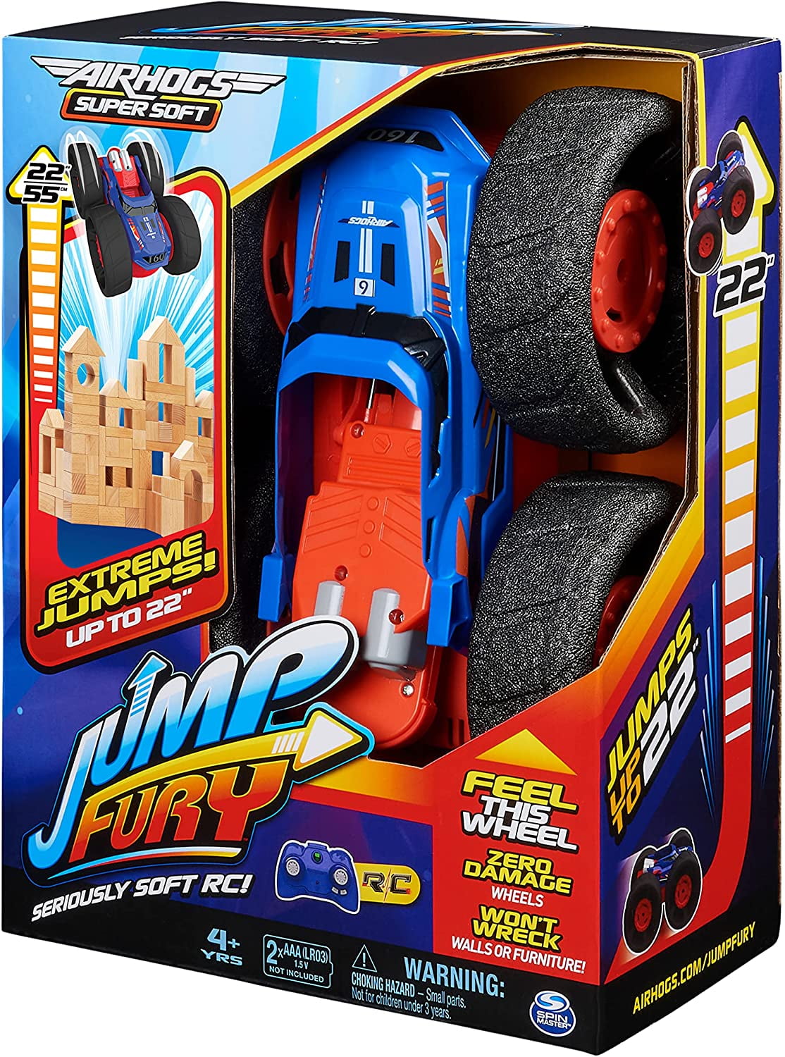 Buy Air Hogs Super Soft, Jump Fury with Zero-Damage Wheels, Extreme ...