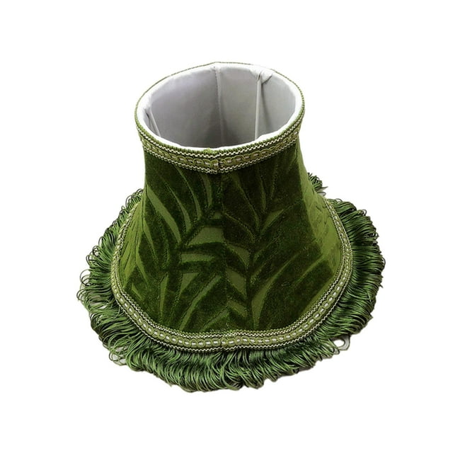 Vintage Chandelier Lamp Shade Fringed Bulb Cover Clip on Bulb 70S Table ...