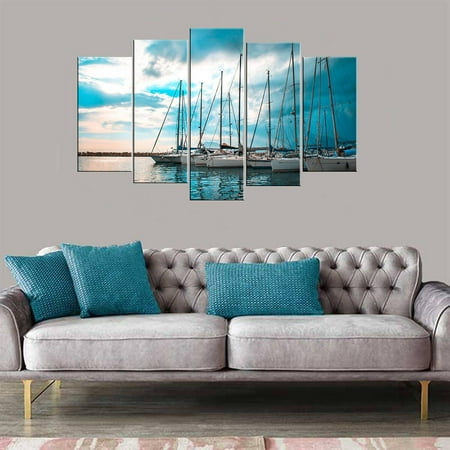 Sea And Ship 5-piece Mdf Painting - Walmart.ca