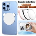 Agiufgs Selfie Mirror Magnetic, Bear Ear Design for Rear Camera Selfies ...