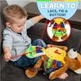 Billy Bear Backpack by Buckle Toy - Zipper Board with Buttons and Snaps ...