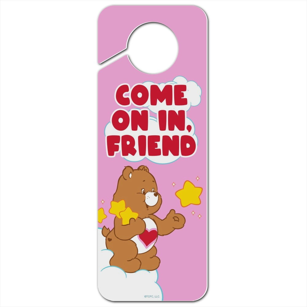 Care Bears Tenderheart Bear Plastic Door Knob Hanger Sign - Walmart.com