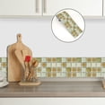 2 Rolls 3.9 x 94 Inches Peel and Stick Simulated Marble Mosaic ...