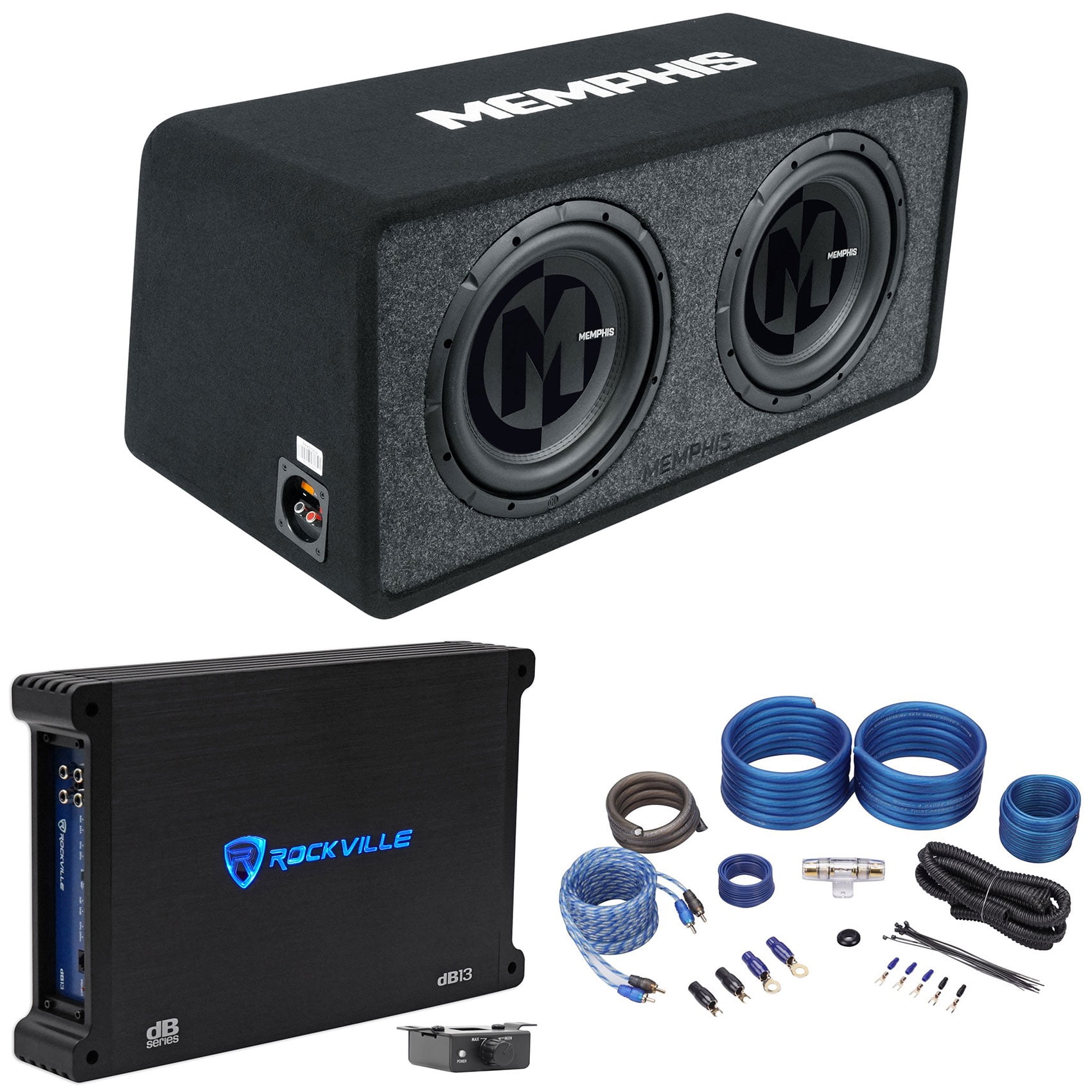 Memphis Audio PRXE12D2 1200w Dual 12" Subwoofers+Enclosure Box ...