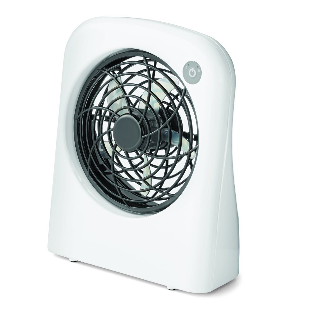 Mainstays 5" Box Fan White Portable - Two Speed - Walmart.com - Walmart.com