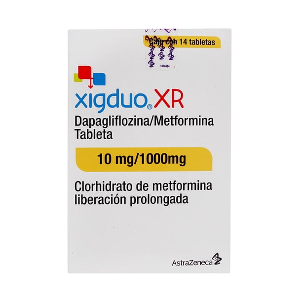 Xigduo XR 10 mg/1000 mg 14 tabletas de liberación prolongada | Bodega ...