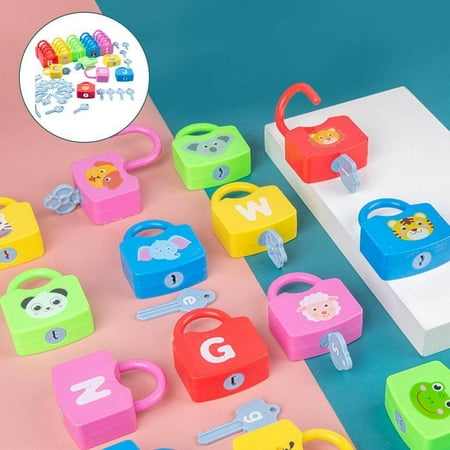 Langgg Baby Keys and Locks Fun Game Early Child Set Kids Unlock Game ...