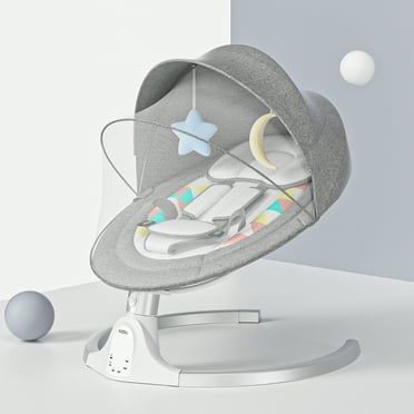 Monbebe Serenity Baby Rocker with 3 positions, Grey Stardust - Walmart.com