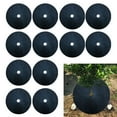 12pcs Mulch for Ring Tree Mats 15-42cm Disc Shrub Tree Guard shading ...