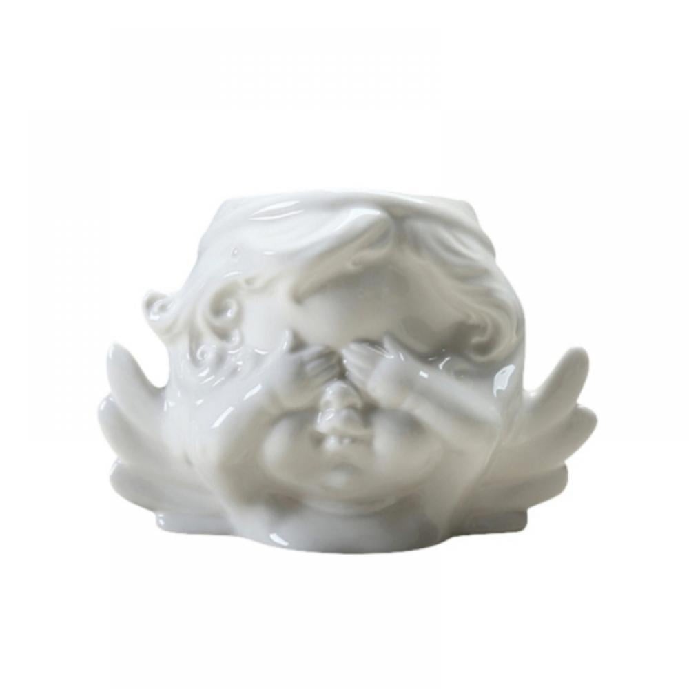 Indoor Planters Planters & Pots Home & Living White Ceramic Angel ...