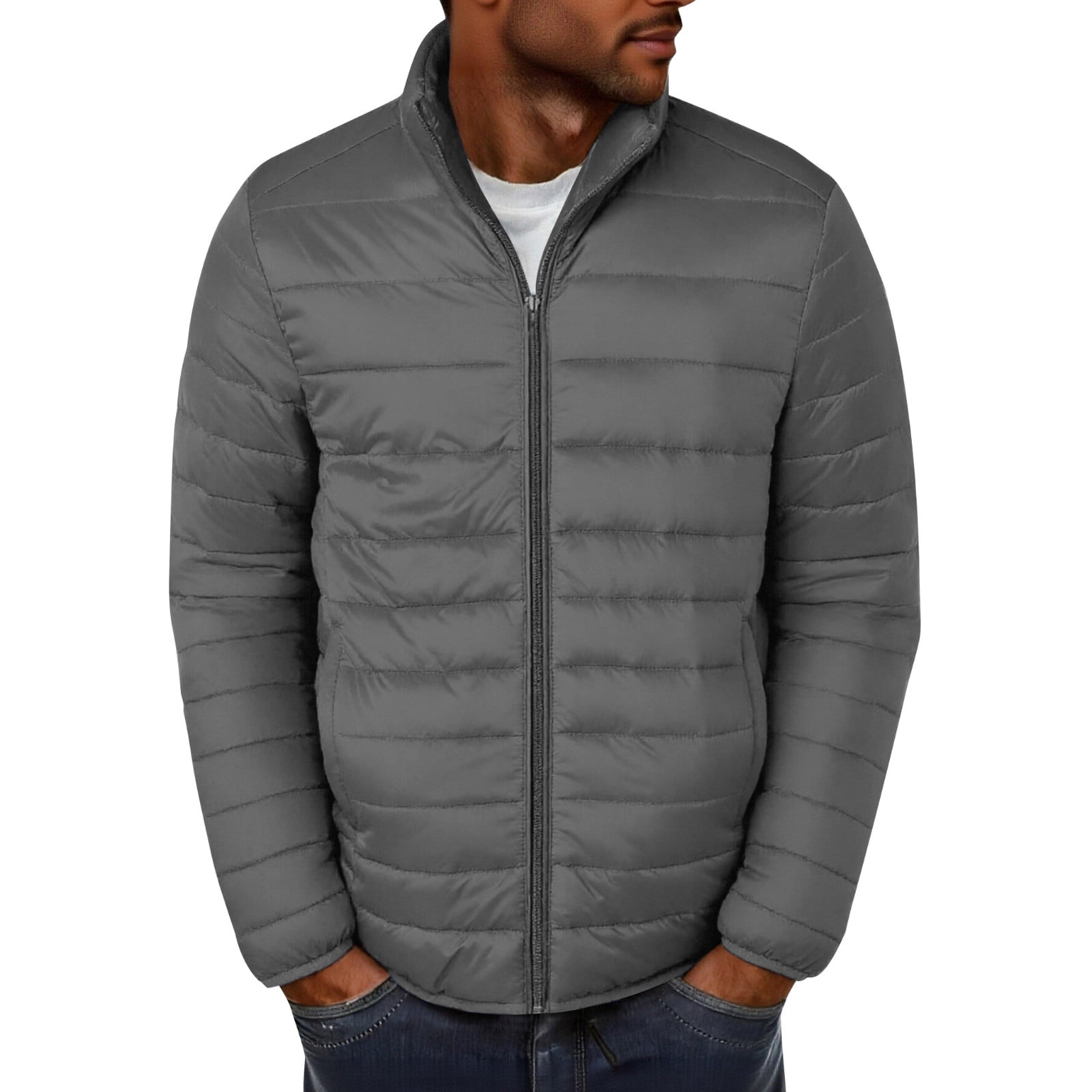 Click here for Lnwuy Mens Lightweight Puffer Jacket Winter Quilte... prices