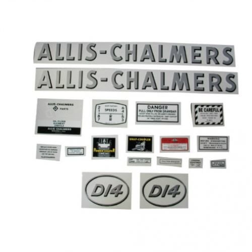 Decal Set D14 with Oval Model Letters Mylar fits Allis Chalmers D14 ...