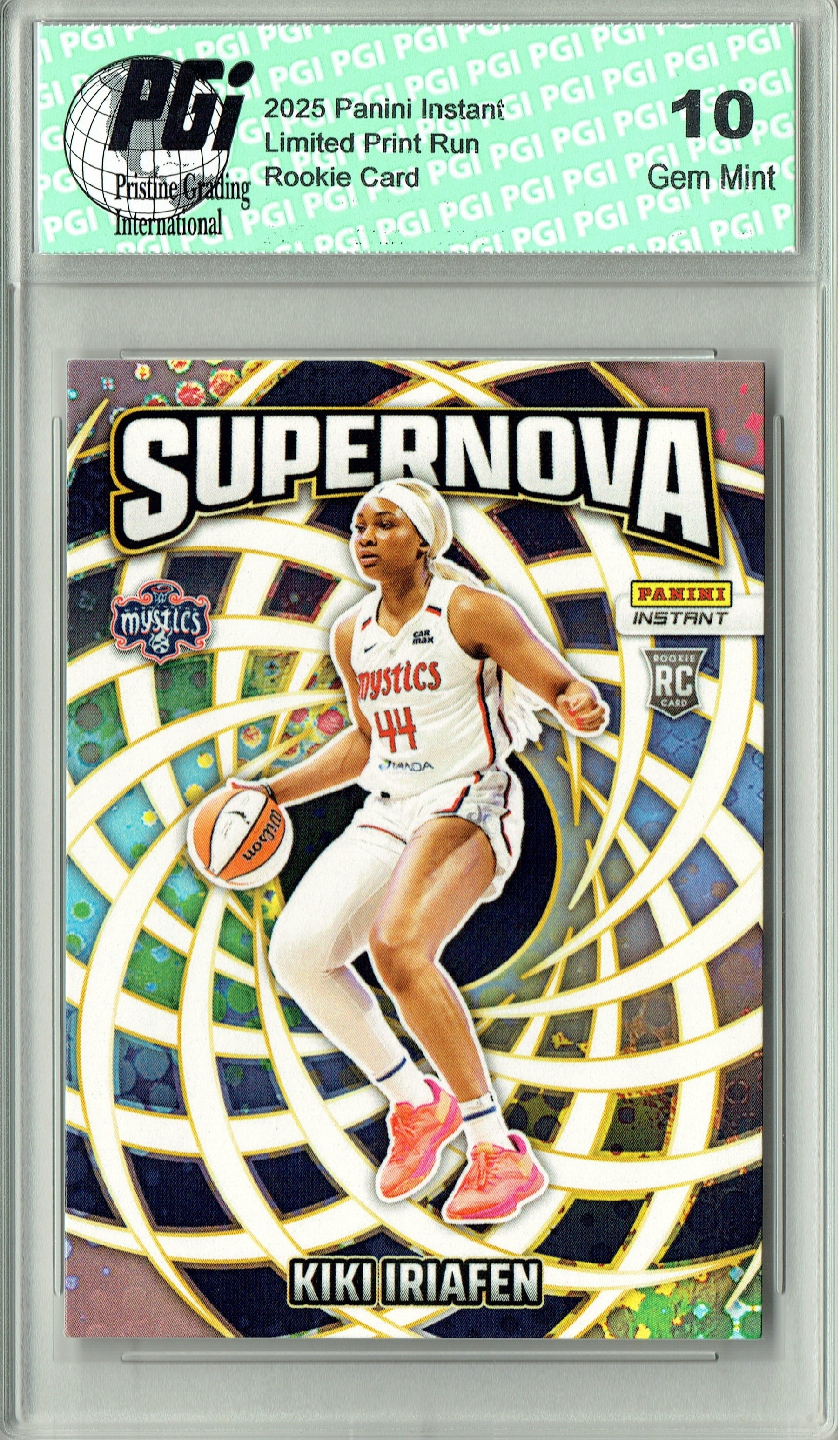 Kiki Iriafen 2025 Panini Instant #SN-18 Supernova 3655 Made Rookie Card ...