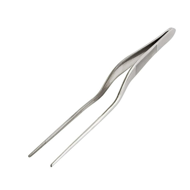 HIC 5.5" Stainless Steel Precision Delicate Food Plating Tong with ...