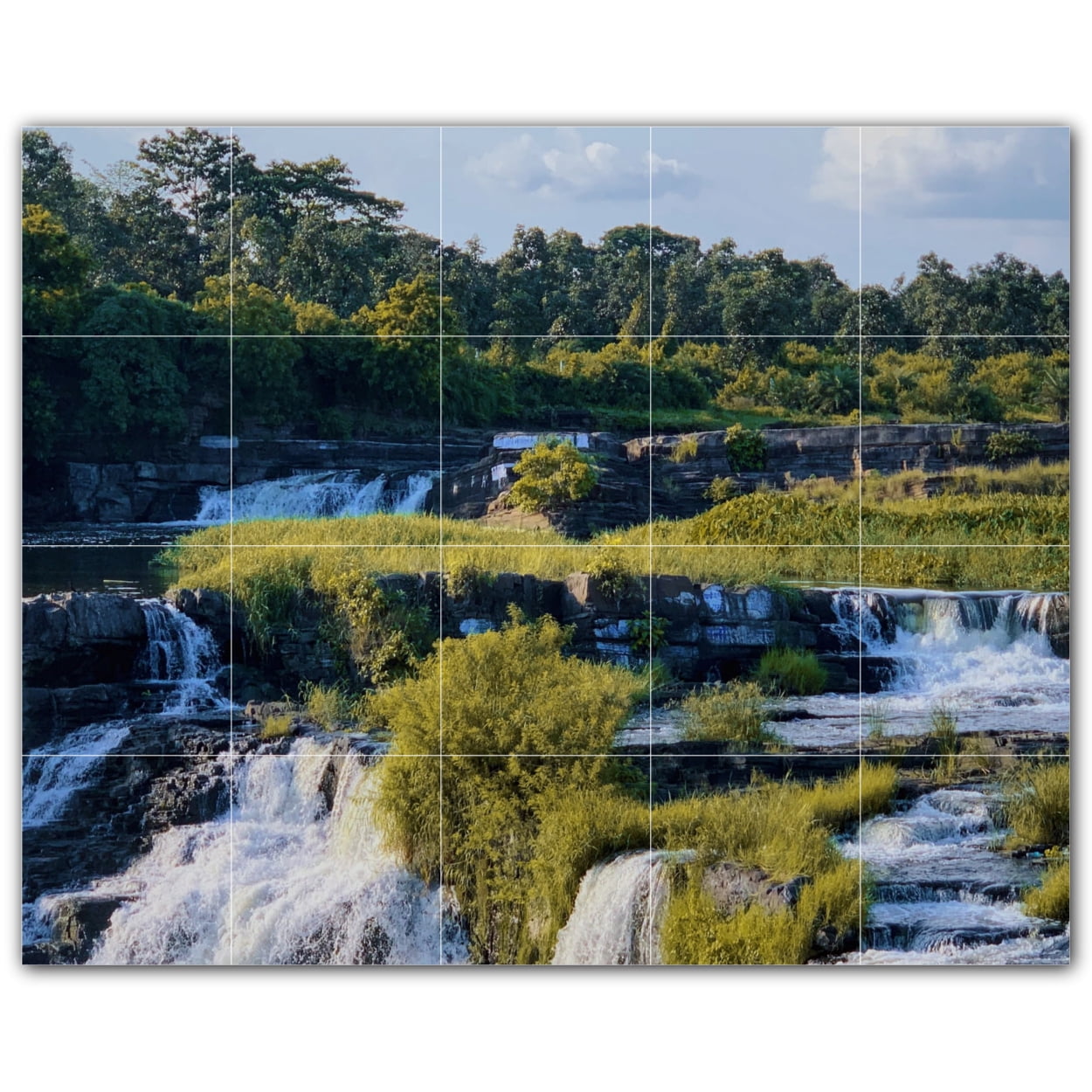 Picture-Tiles.com: Waterfalls Ceramic Tile Wall Mural WAL501096-54L. 40 ...