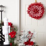 White Flocked Nutcracker Decoration, 27", by Holiday Time - Walmart.com