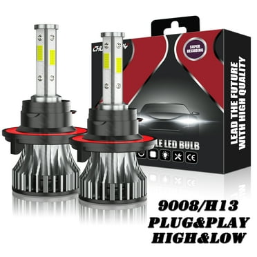 Alla Lighting 2pcs Super Bright 6500K White H11 H11LL LED Headlight ...