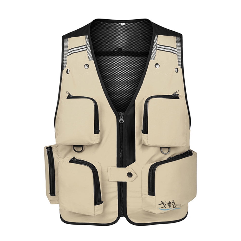 Click here for Ourlova Men Waistcoat Outdoor Multi-Pockets Photog... prices