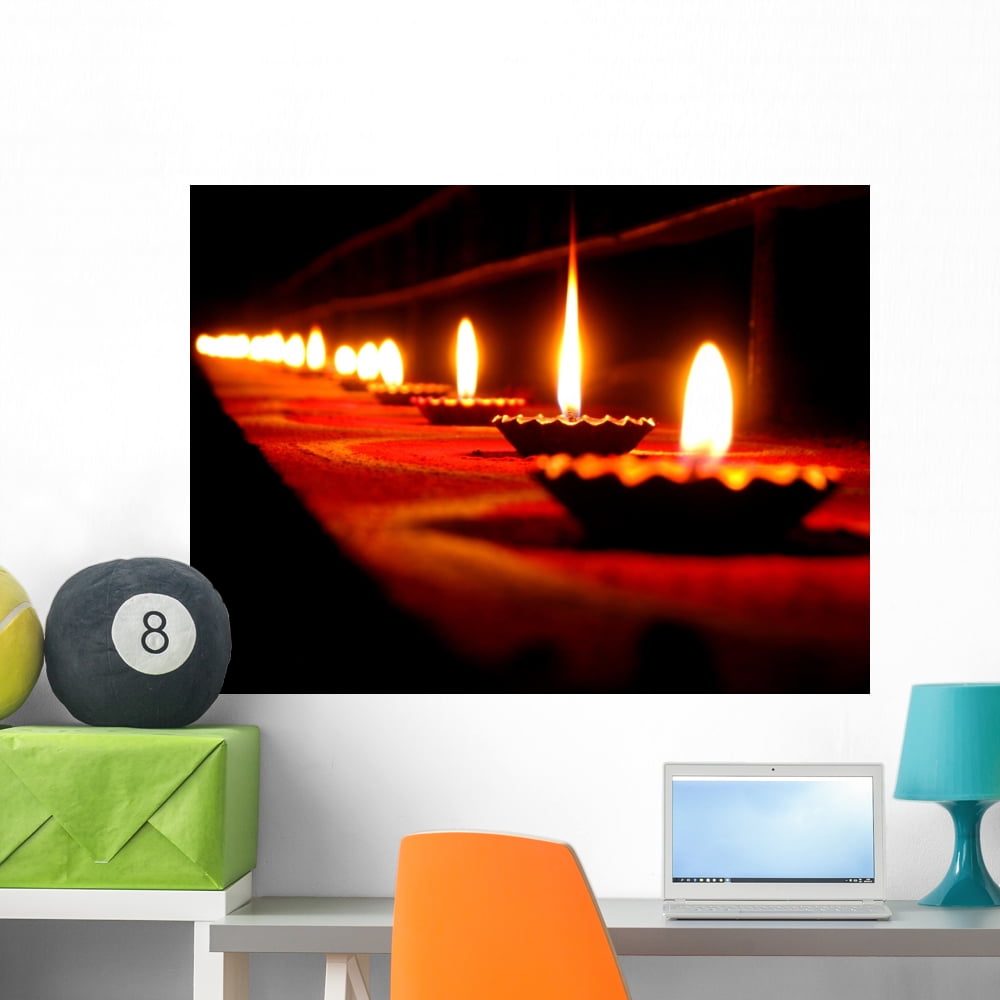 Lampline Wall Mural Decal by Wallmonkeys Vinyl Peel and Stick Graphic ...