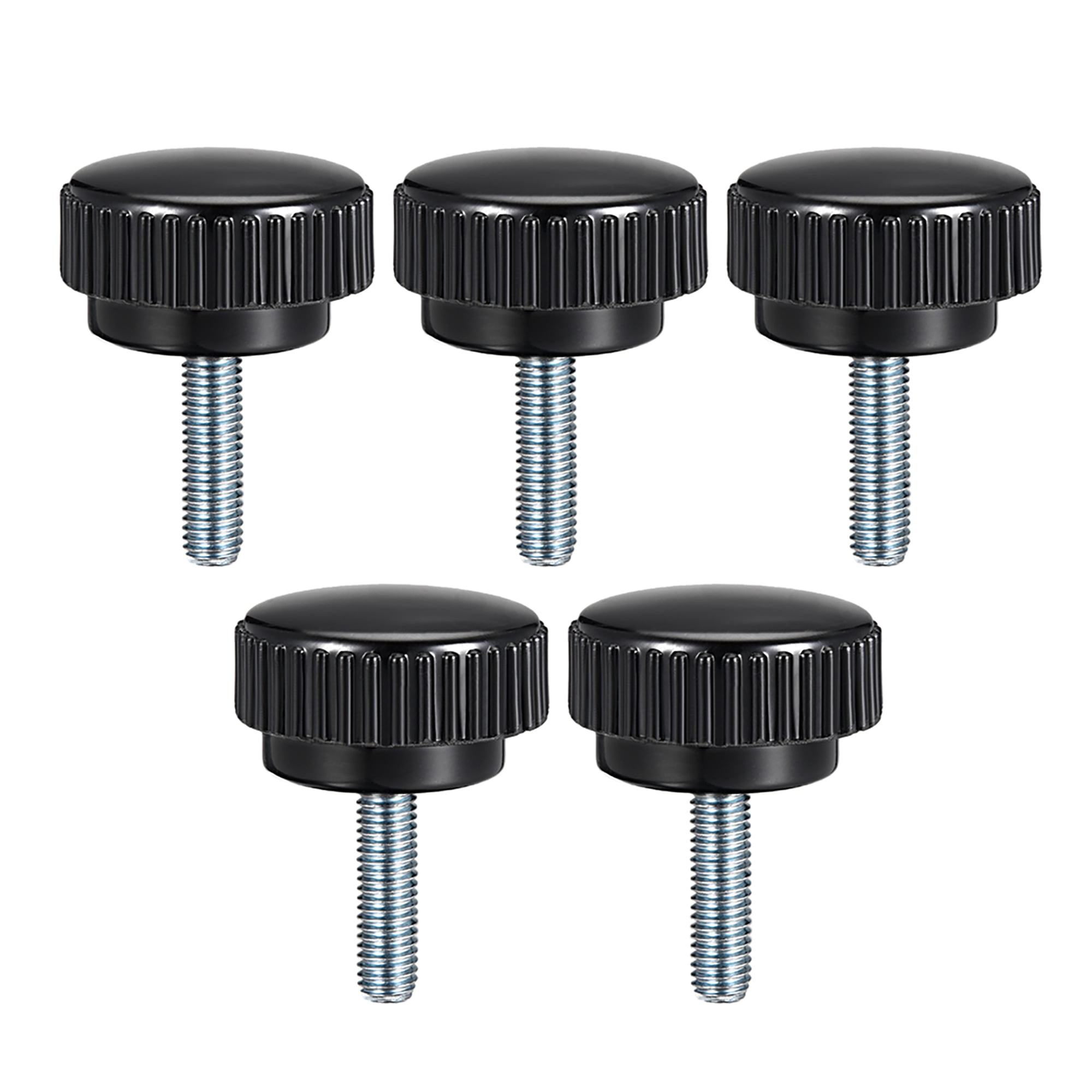 Uxcell M8 X 20mm Male Thread 40mm Round Head Knurled Clamping Knobs 5 uxcell-m8-x-20mm-male-thread-40mm-round-head-knurled-clamping-knobs-5