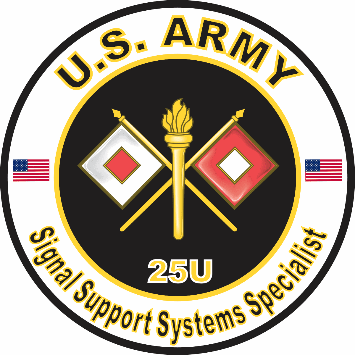 3.8 Inch U.S. Army MOS 25U Signal Support Systems Specialist - Walmart.com