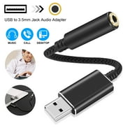 Cable Matters Premium Braided USB to 3.5mm Audio Adapter (USB Audio ...