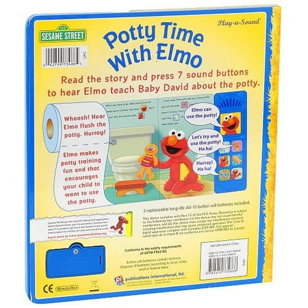 Potty Time with Elmo Play-a-Sound Book - Sesame Street | Walmart Canada