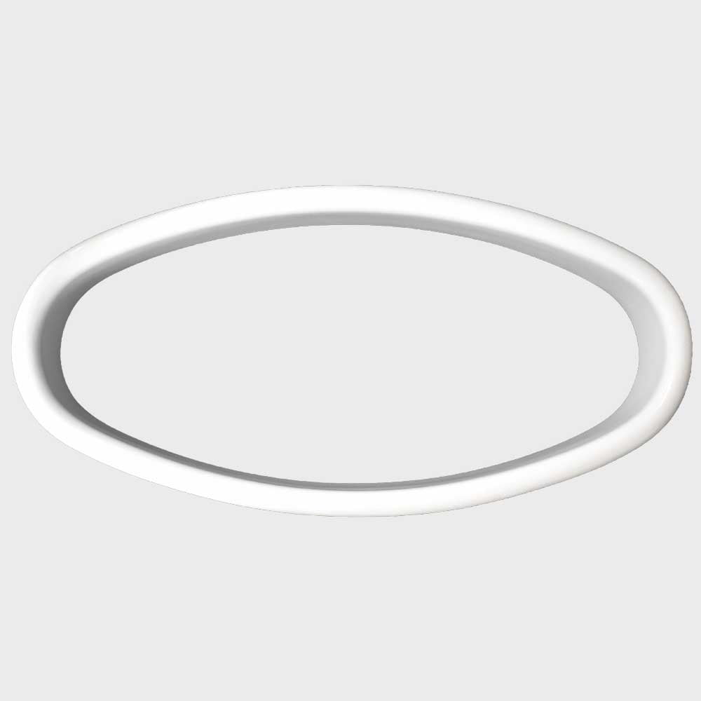 Chaparral Boat Portlight Trim Ring 33.00120 | Elliptical White Plastic ...