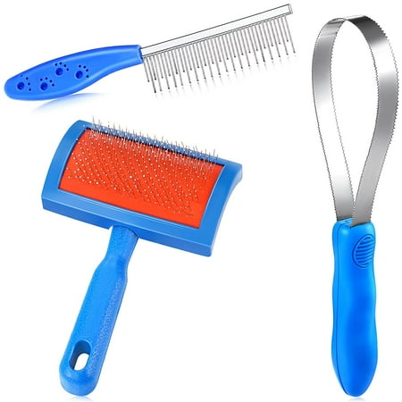 SHTUUYINGG3 Pieces Dog Dual-Sided Shedding Blade Rake Dog Dematting ...