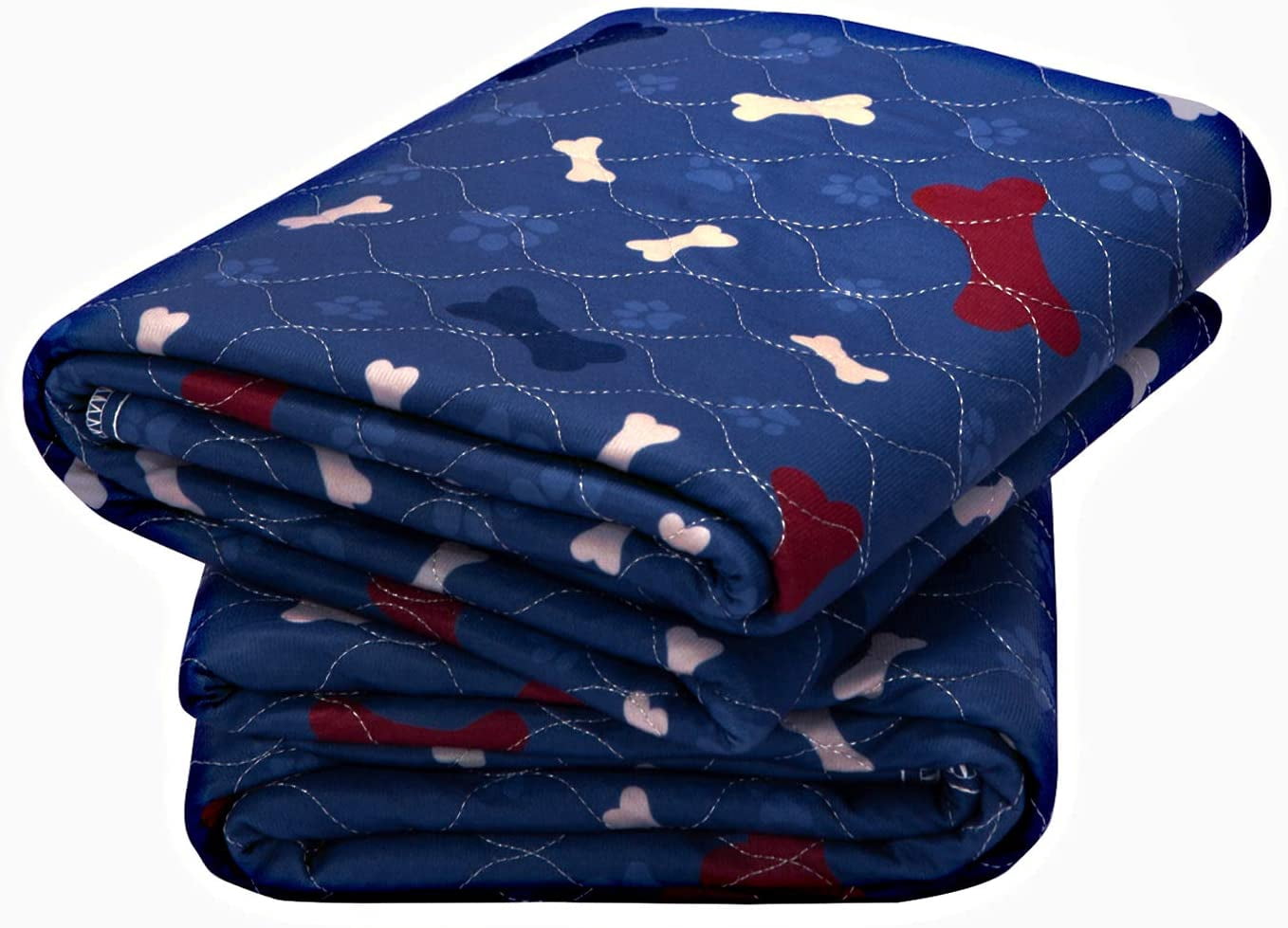 Washable Pee Pads for Dogs + Pet Grooming Gloves - Waterproof & Non ...