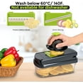 Vegetable Chopper,12-in-1 Multifunctional Food Chopper,Professional ...
