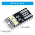 5Pcs USB LED Lamp Night Light Pocket Card Lamp Keychains LED Reading ...