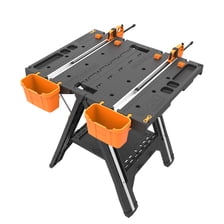 "GypTool Adjustable Height Drywall Bench: 18""-30"", Heavy-Duty ...