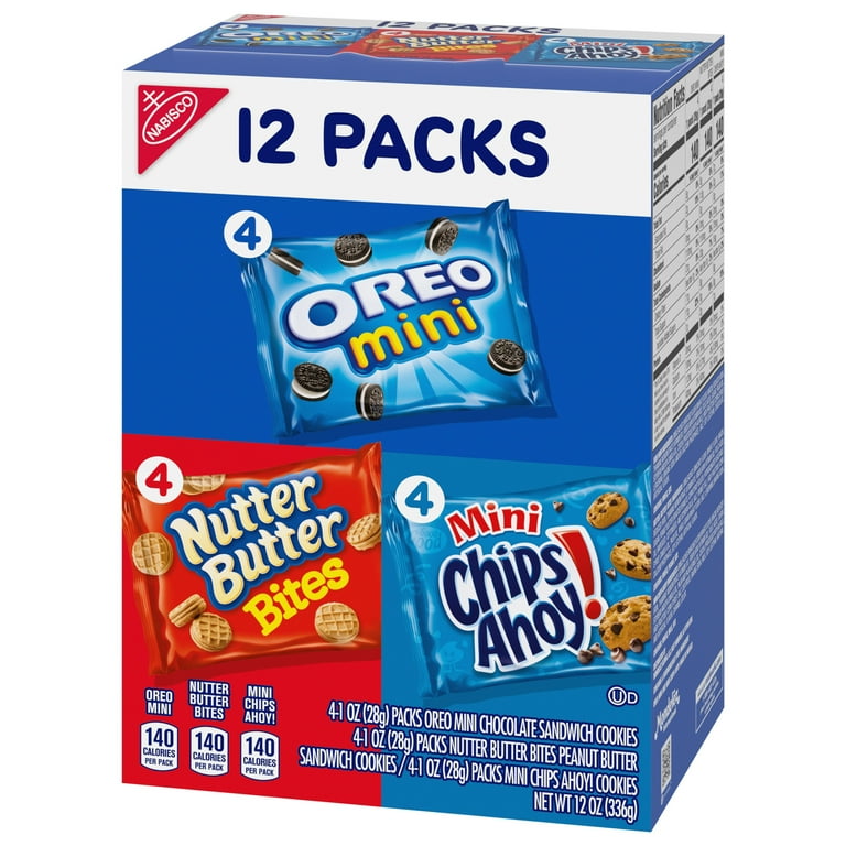 Nabisco Snack Pack Variety Mini Cookies Mix With Oreo Mini