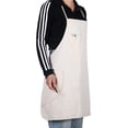 Bib Apron With 3 Pockets - Cotton Canvas for Women Men Adults,white ...