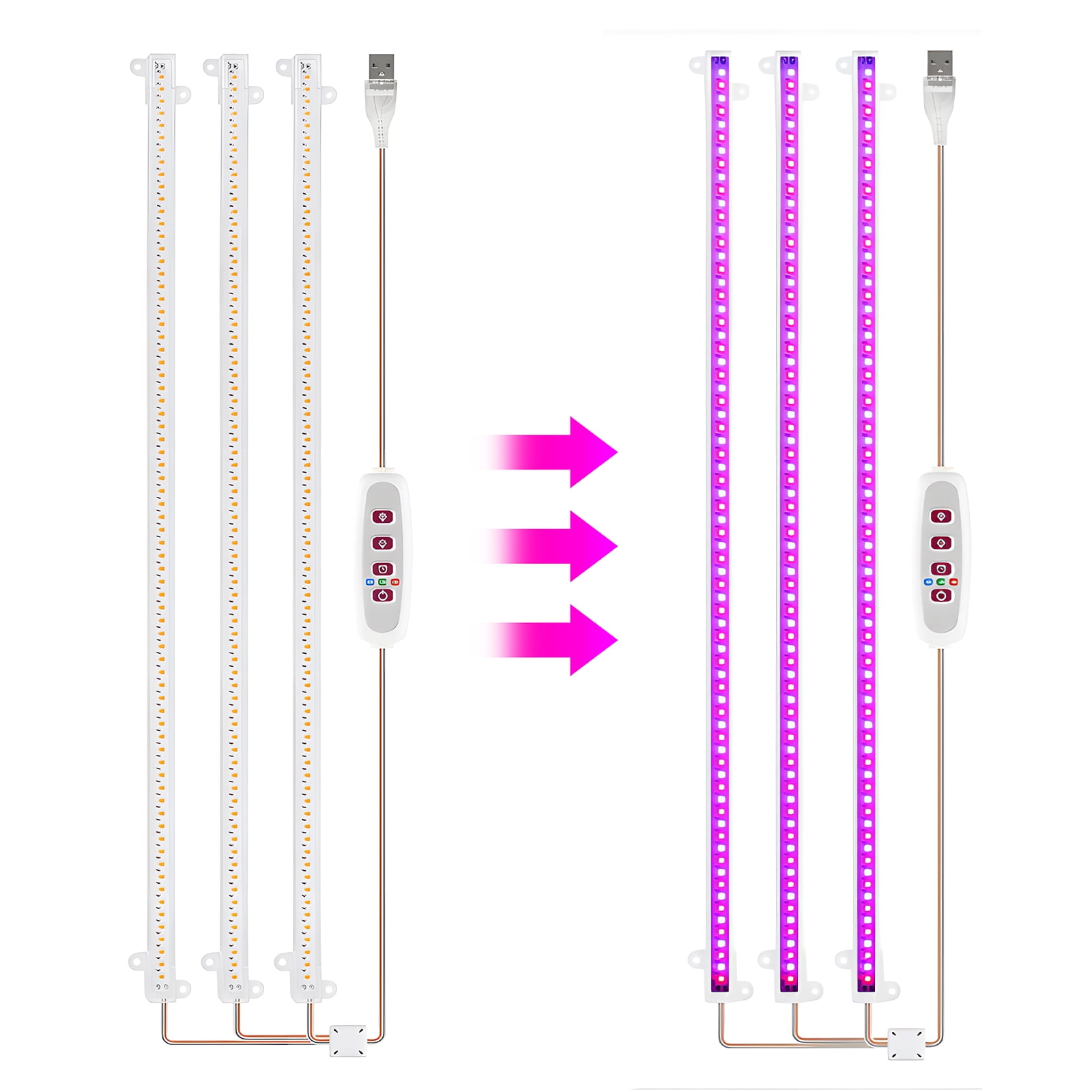 Click here for Amdohai Led Plant Grow Light Strips 6.2w 63+63led... prices