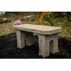 Athena Garden Petrified Rock Bench - Durable Outdoor Concrete Stone ...