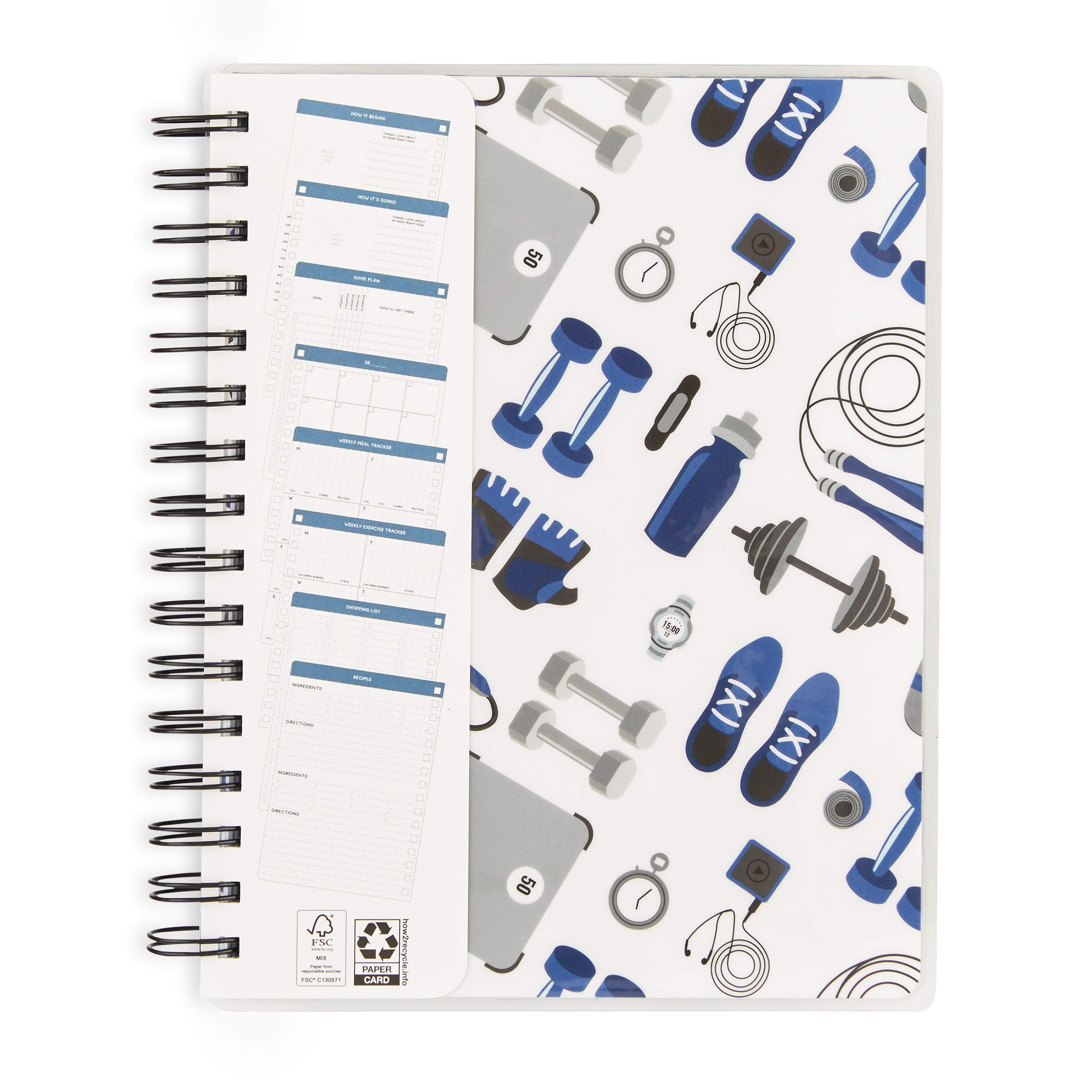 Pen Gear Weekly Fitness Planner Undated Weekly Monthly Walmart Pen Gear Weekly Fitness Planner Undated Weekly Monthly Walmart