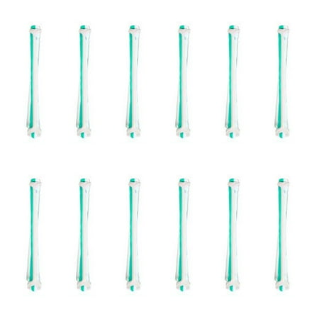 12 Pieces Perm Rods with Perm Rod Bands Cold Rods Assorted Sizes ...