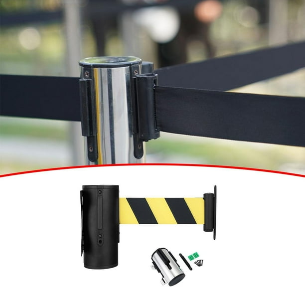 Barrera de pared retráctil con cinturón para control de multitudes para ...